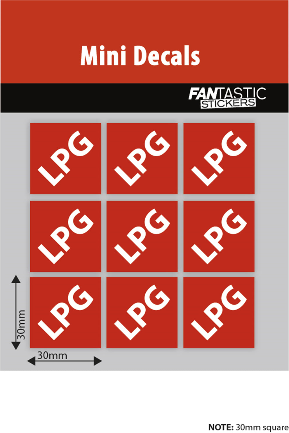 LPG Mini Decals Sheet – FANtastic Stickers