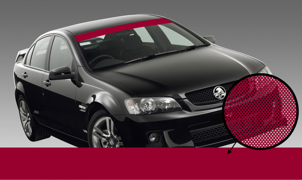 Maroon See-Thru Car Sunvisor – FANtastic Stickers