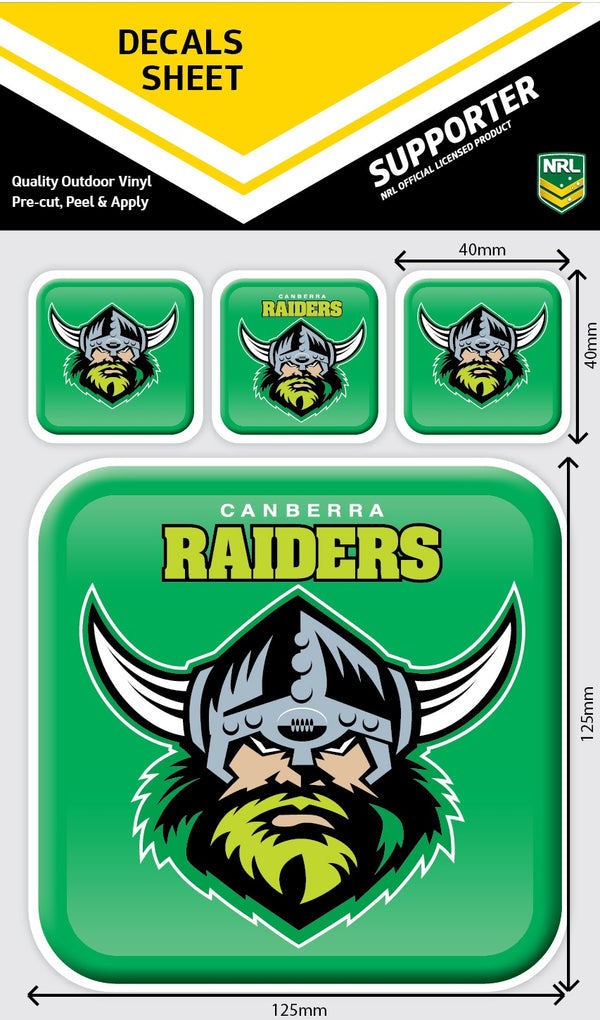 Raiders App Icon Decals Sheet – FANtastic Stickers