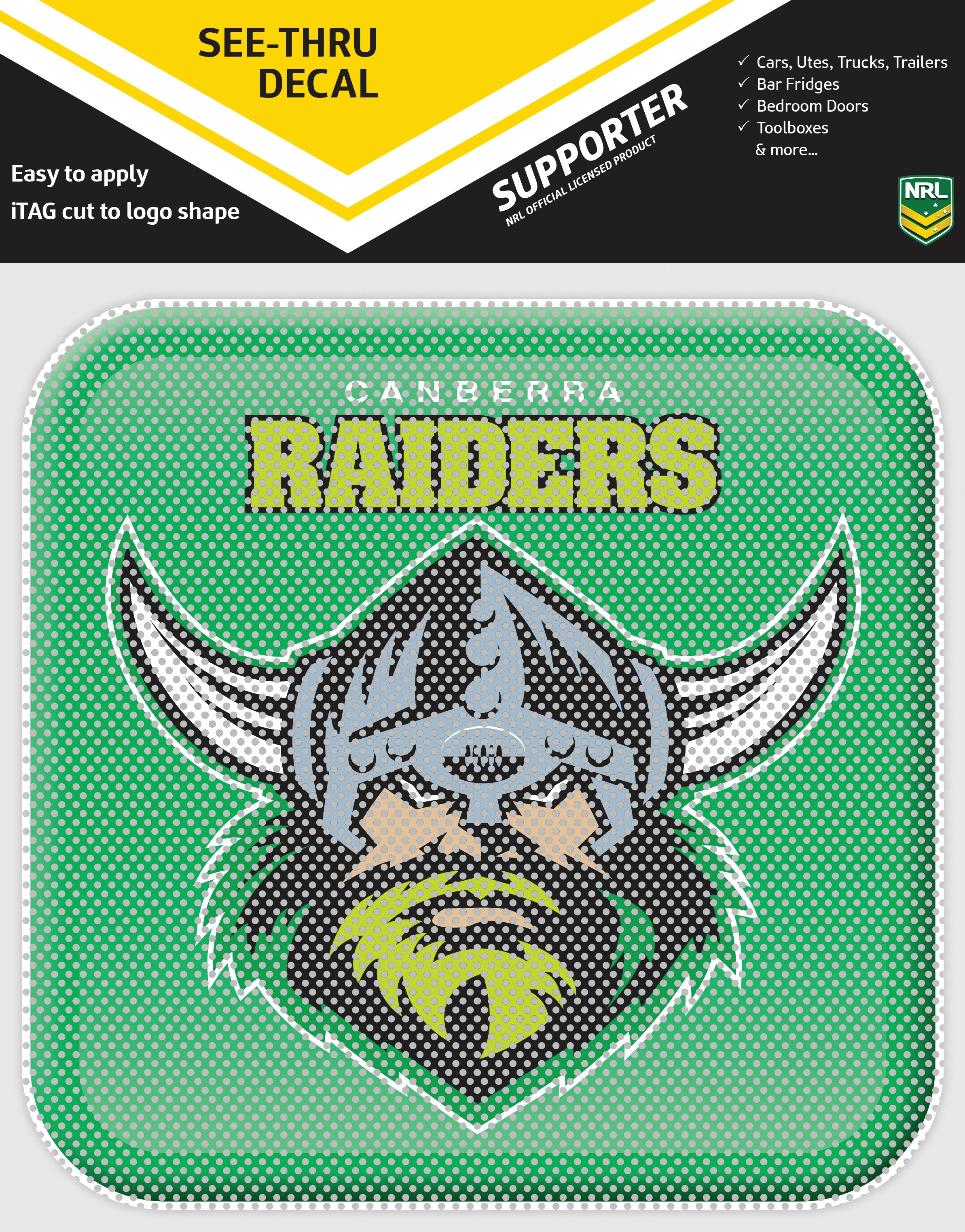 Raiders App Icon See-Thru Decal – FANtastic Stickers