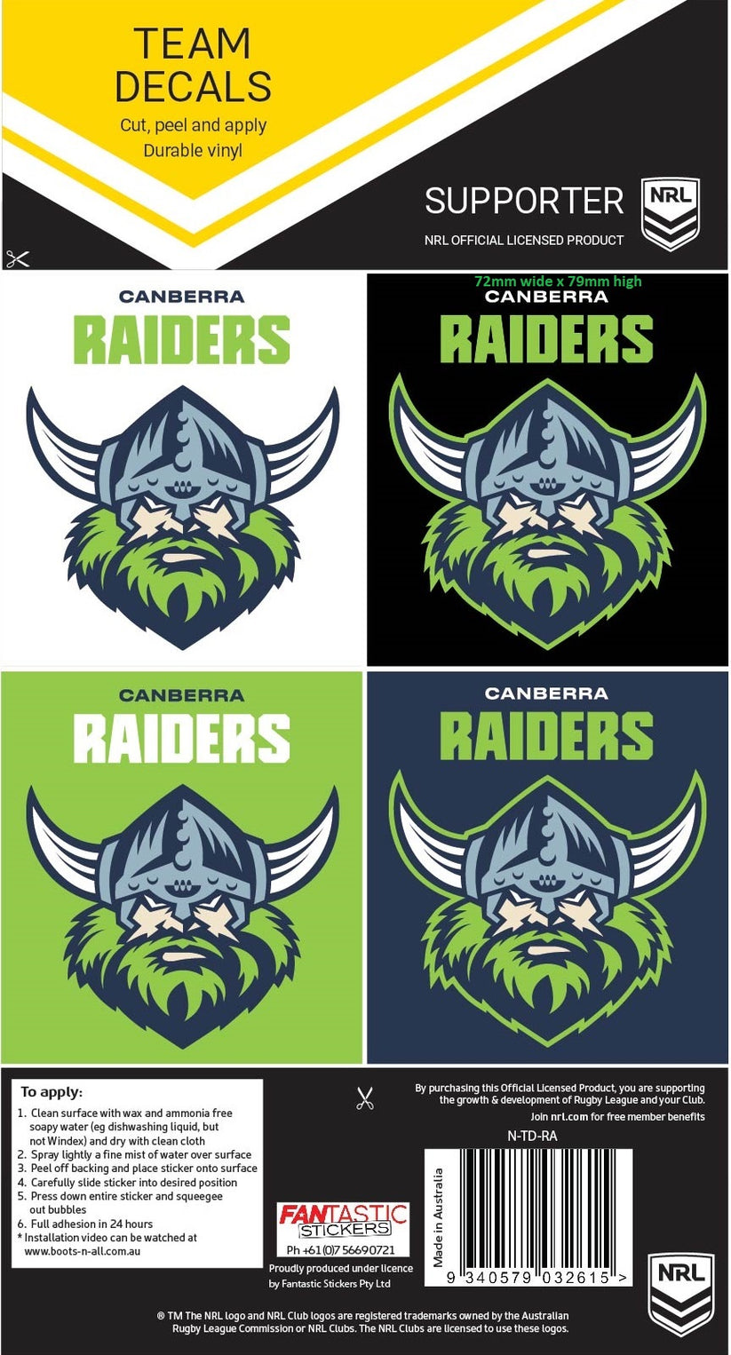 Raiders Team Decals (2020) – FANtastic Stickers