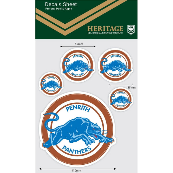 Panthers Heritage Decals Sheet – FANtastic Stickers