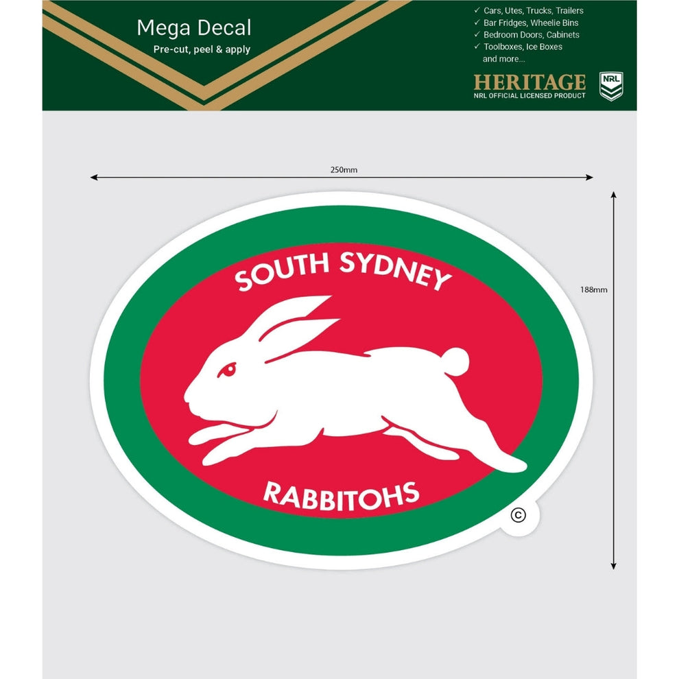 Rabbitohs Heritage Mega Decal – FANtastic Stickers