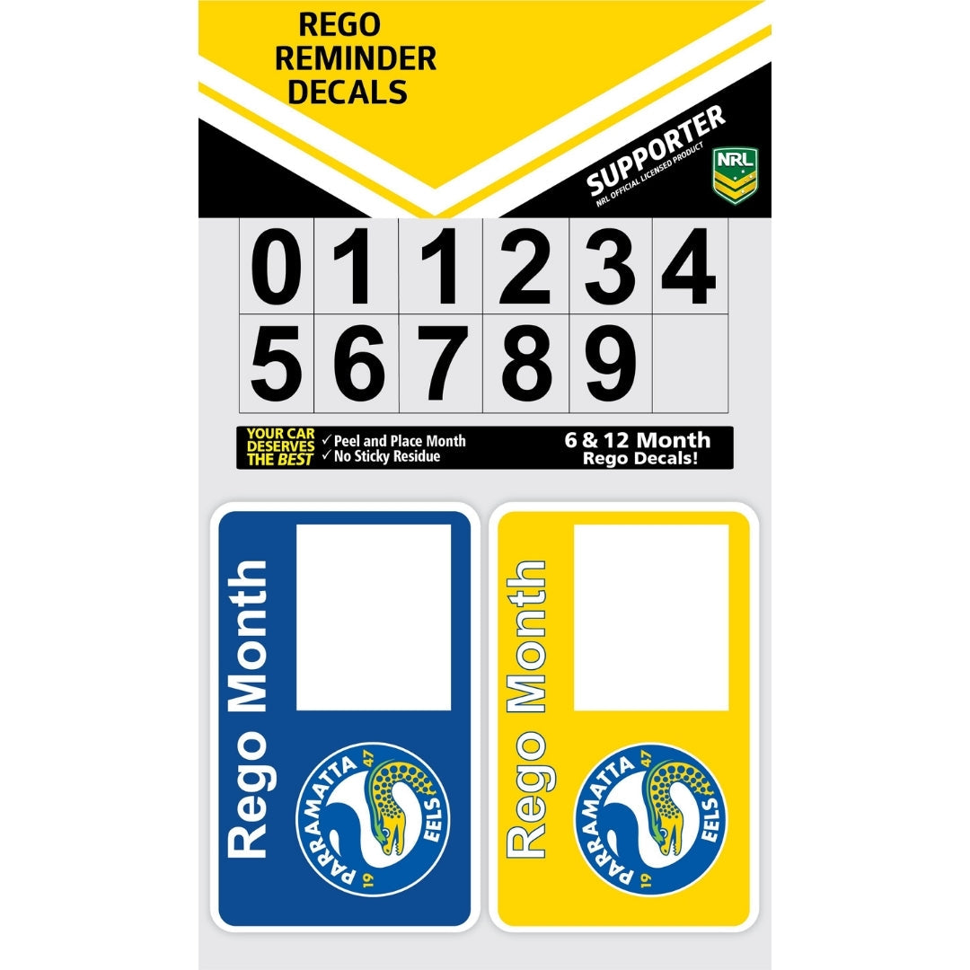 Eels Rego Reminder Decals – FANtastic Stickers