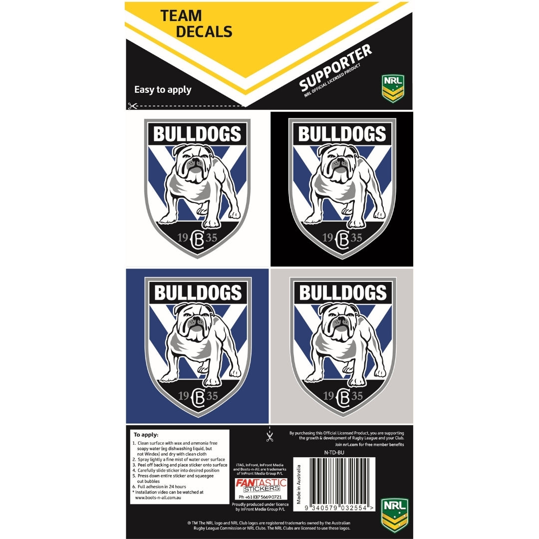 Bulldogs Team Decals – FANtastic Stickers